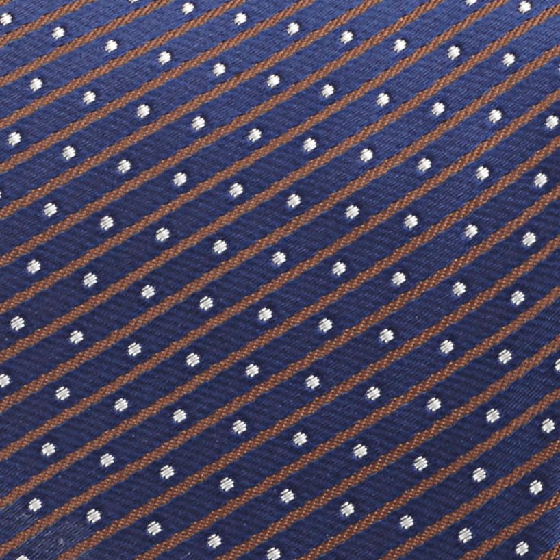 Angelo Rossi Fancy Print Navy Tie